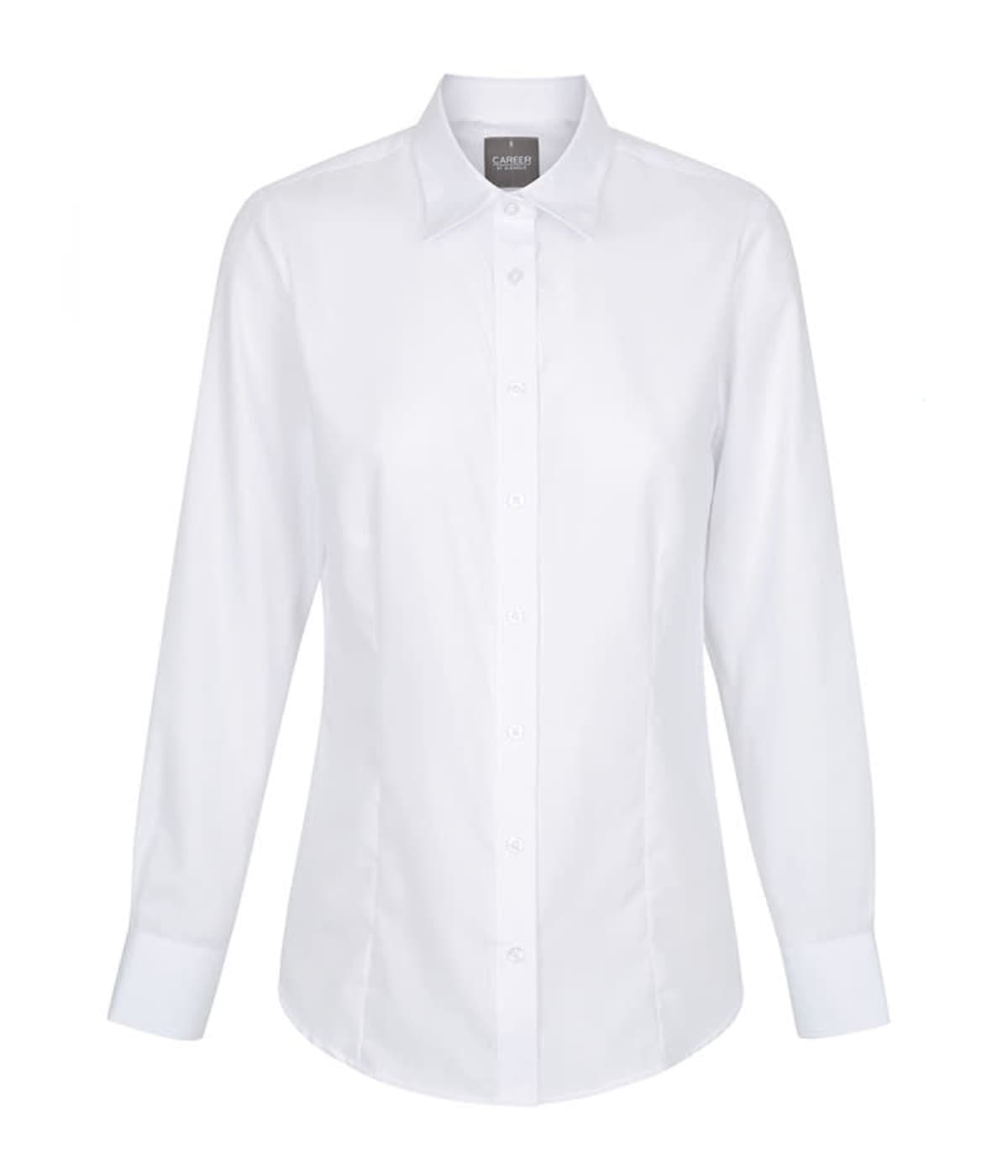 Women's Ultimate White Long Sleeve Shirt • ASB Branded Merchandise