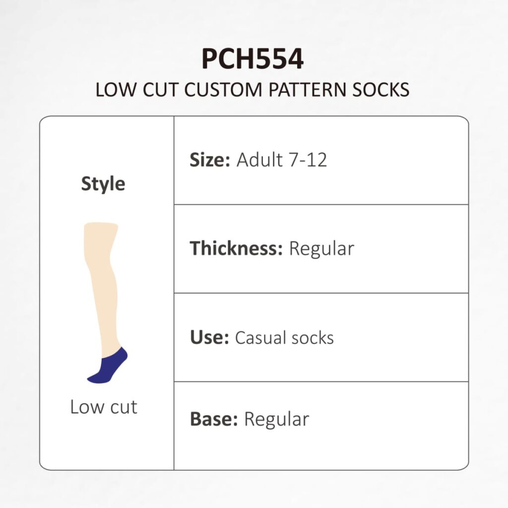 Low Cut Custom Pattern Socks • ASB Branded Merchandise