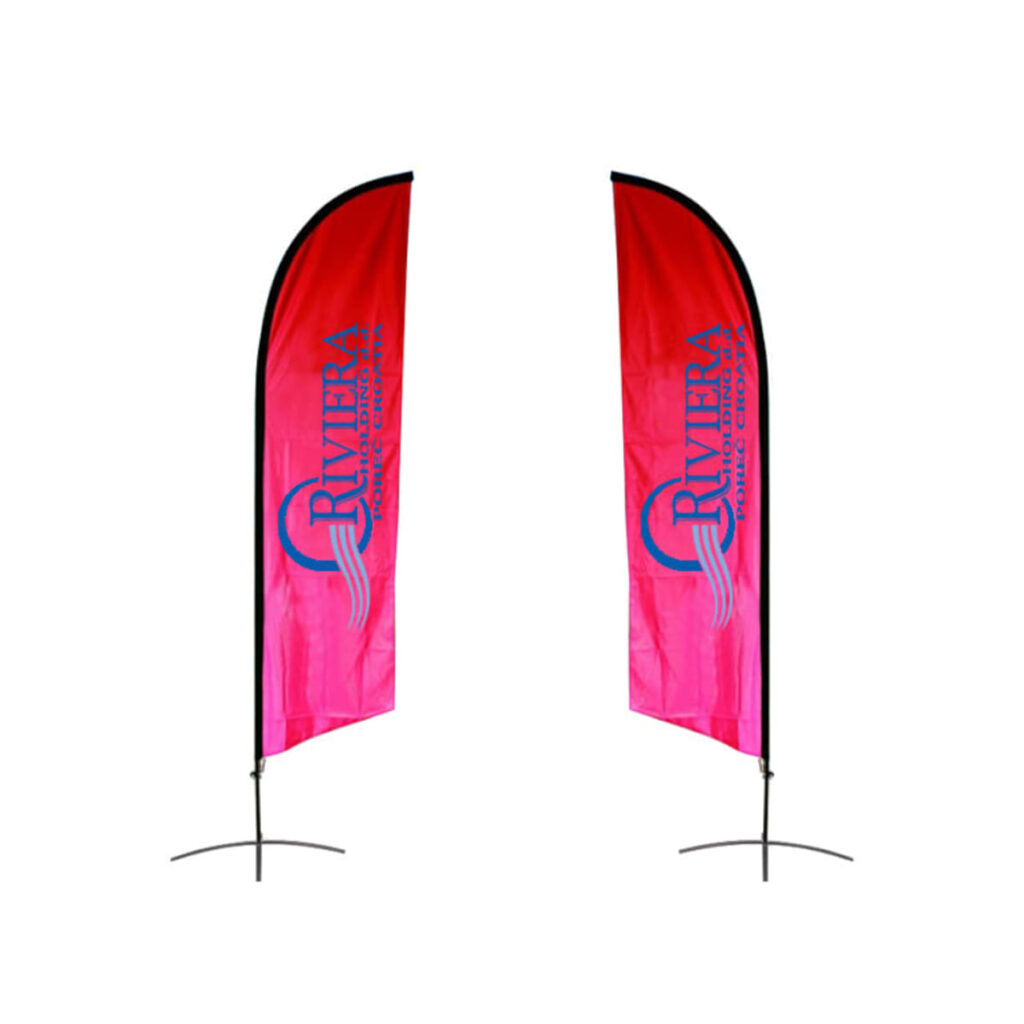 Small(65.3*200cm) Angled Feather Banners 9ft • ASB Branded Merchandise